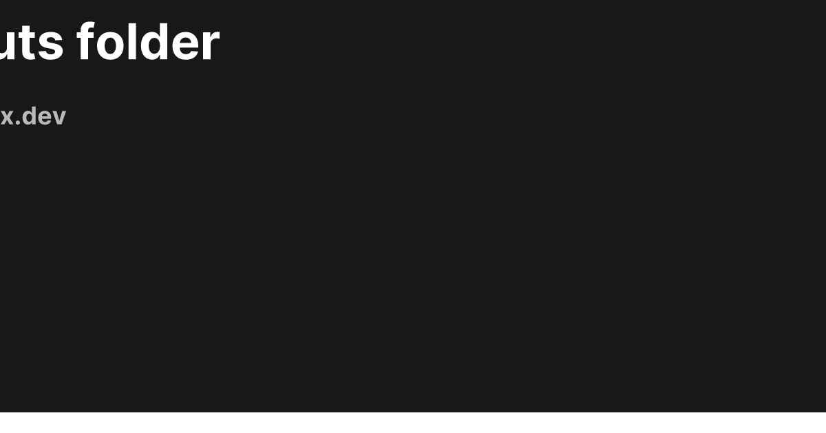 The layouts folder - Vulmix